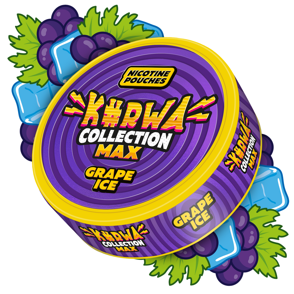 KURWA COLLECTION MAX Grape Ice | Pouches Online – pouchline