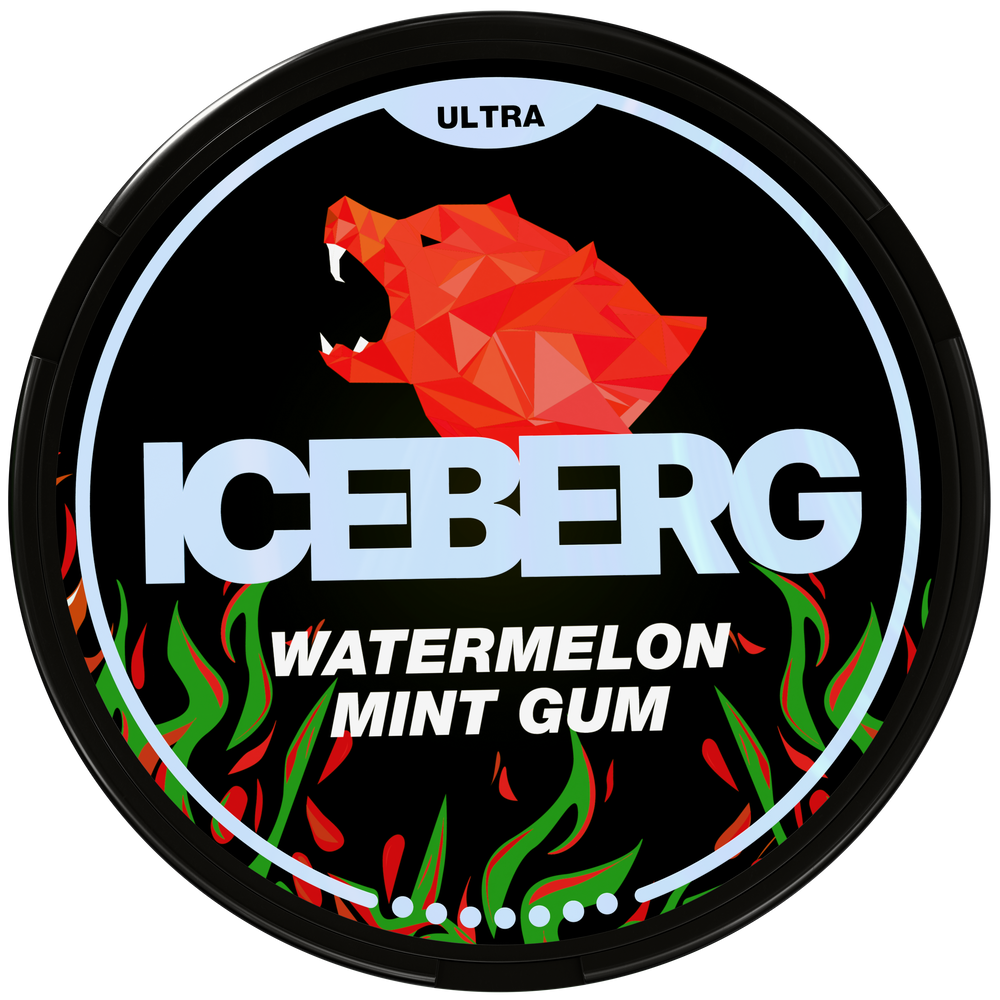 ICEBERG ULTRA Watermelon Mint Gum | Pouches Online – pouchline
